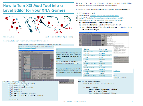 How to Turn XSI Mod Tool into a Level Editor for your XNA Games: Updated for XNA 3.0. – code-spot